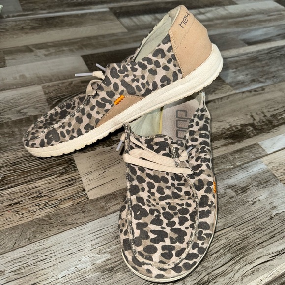 Hey Dude | Shoes | Hey Dude Womens Leopard Print Shoes | Poshmark